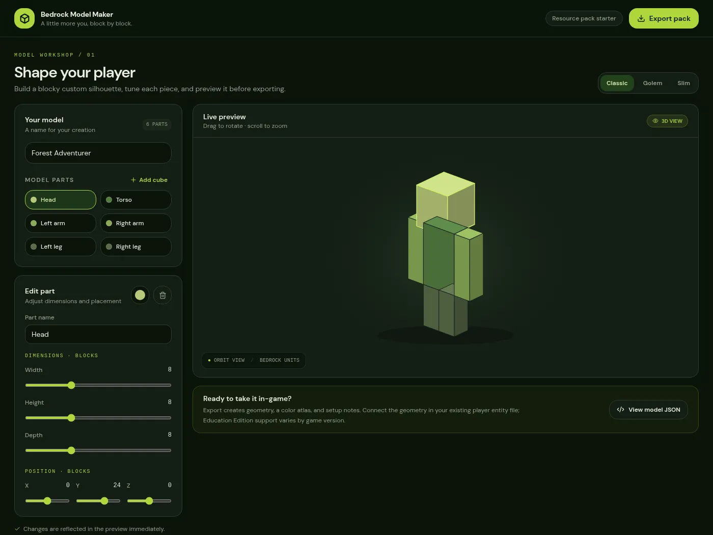 Bedrock Model Maker