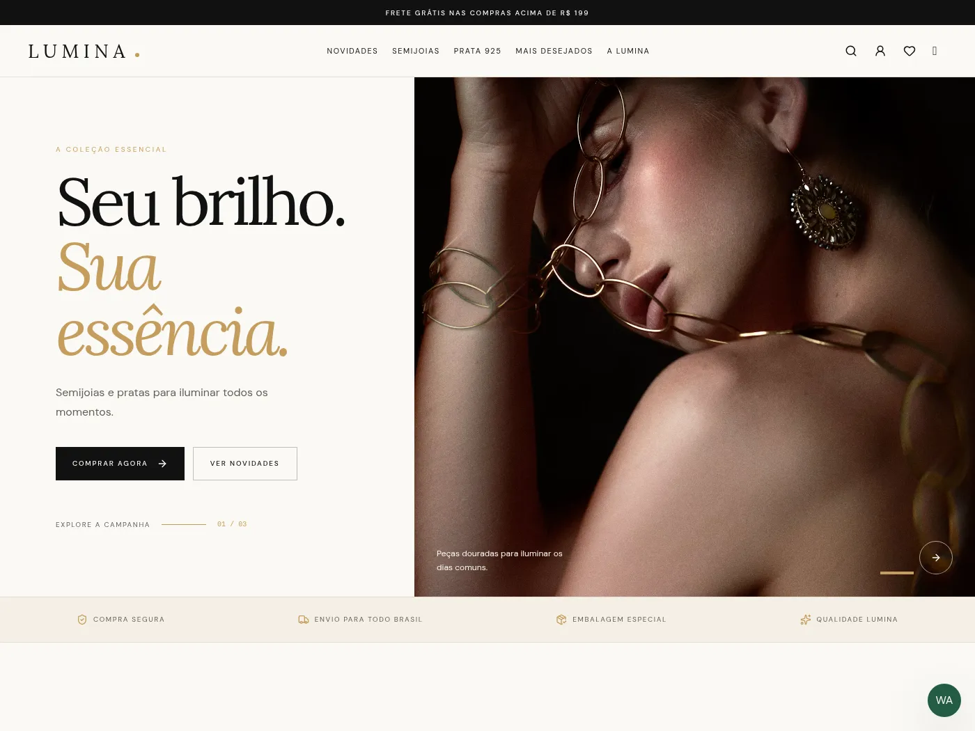 Lumina E-Commerce Store