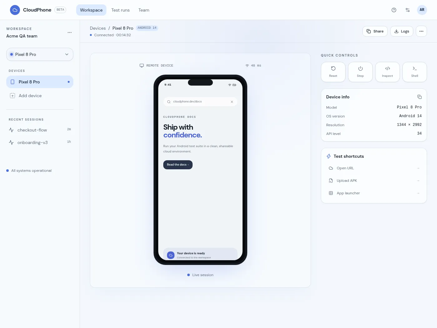 CloudPhone Emulator