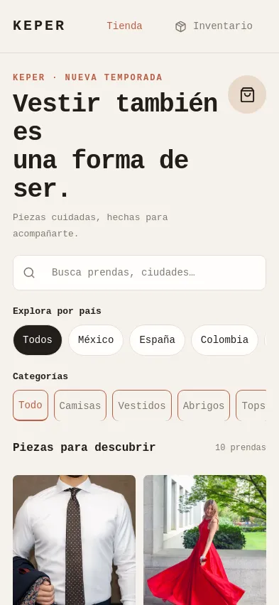 KEPER Fashion Store App