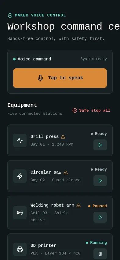 Maker Voice Control Hub