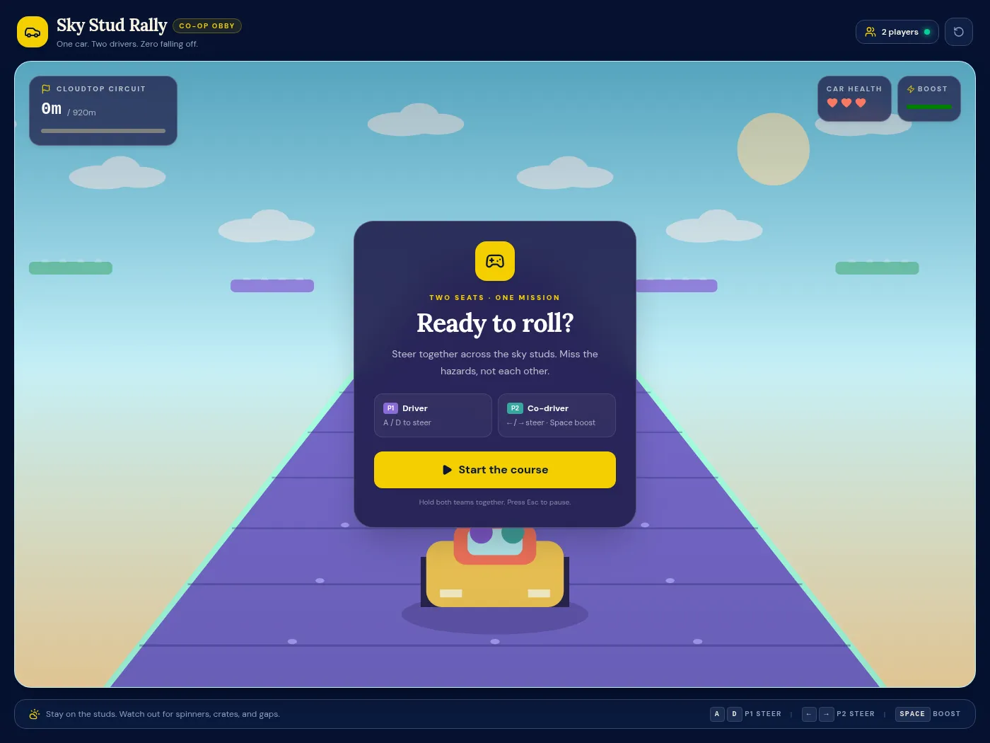 Sky Stud Car Obby