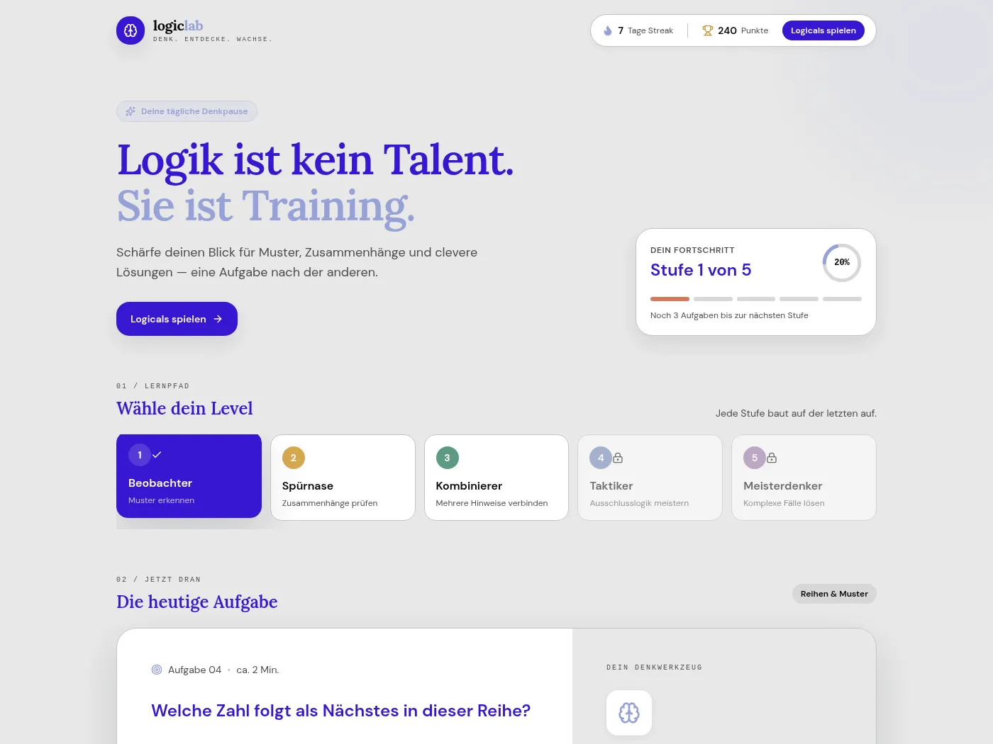 Logic Puzzle Trainer