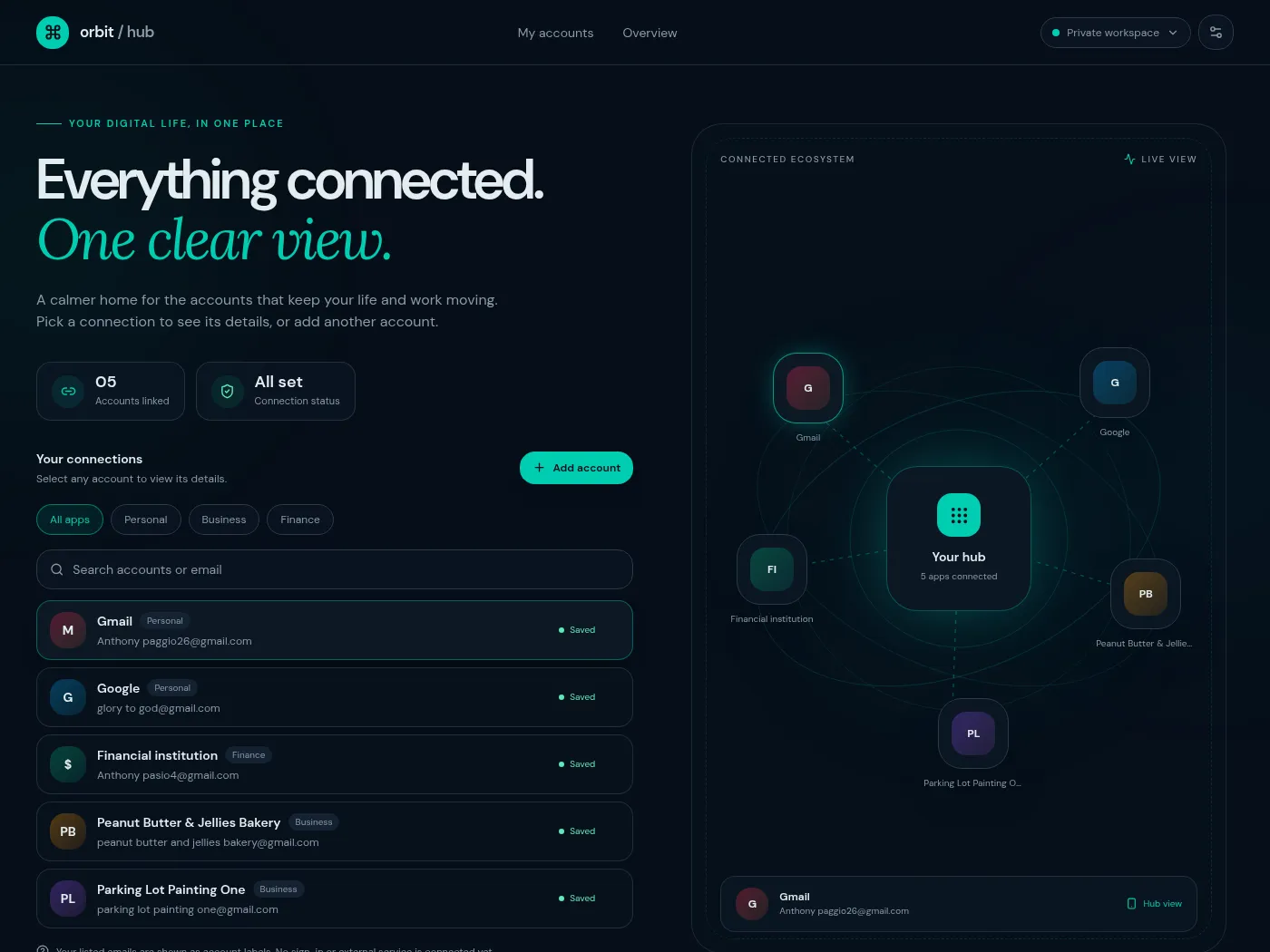 3D App Linker Hub