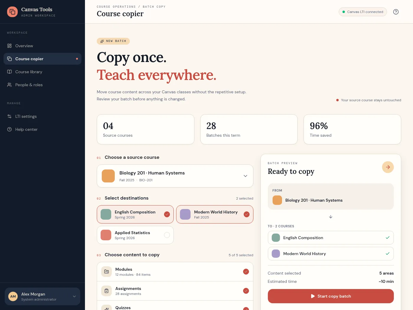 Canvas Course Copier