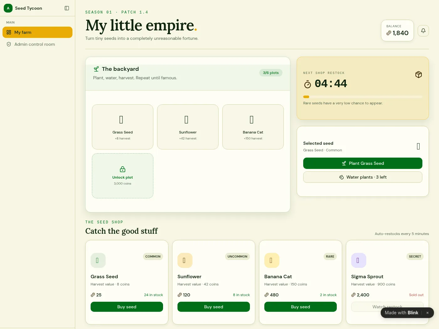 Seed Tycoon Simulator