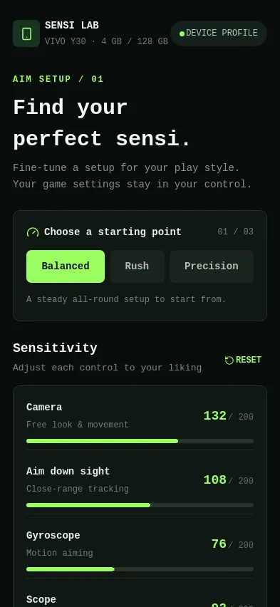 Sensi Controller Mobile