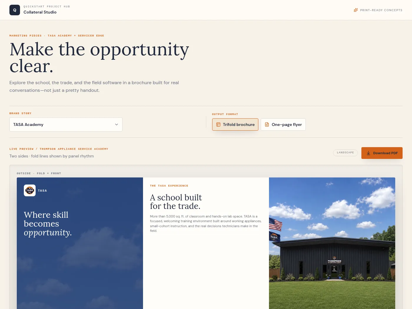 QuickStart Project Hub