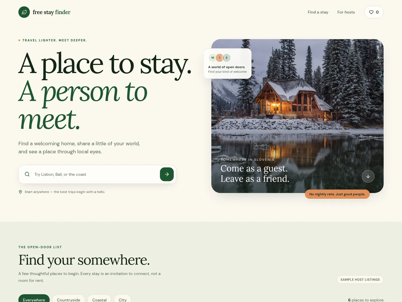 Free Stay Finder