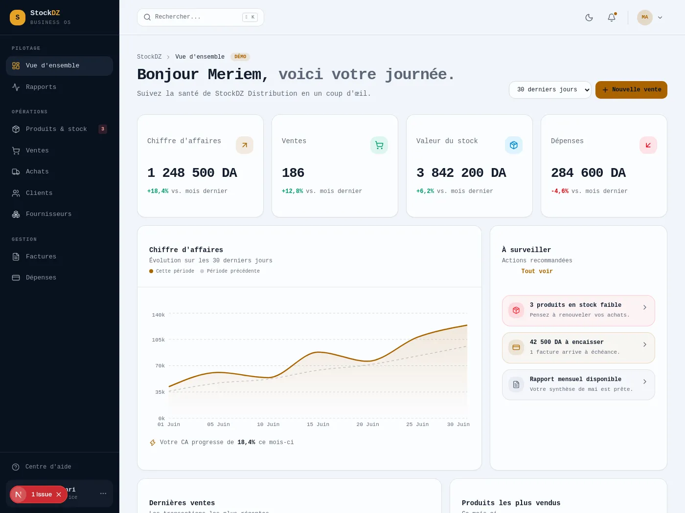 StockDZ SaaS Platform