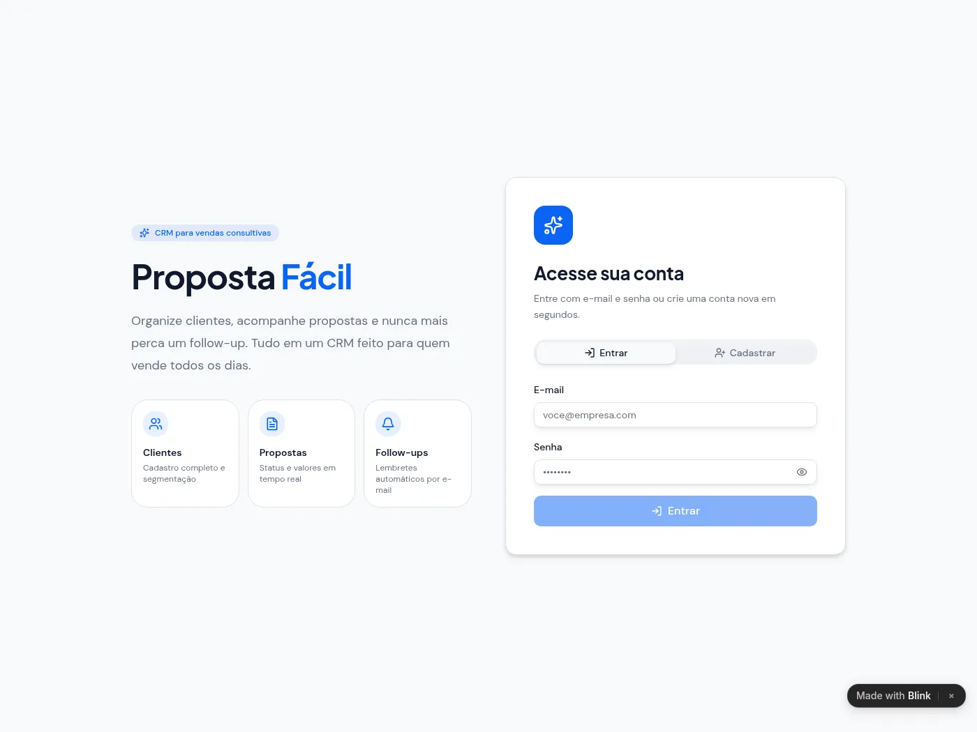CRM Proposta Fácil