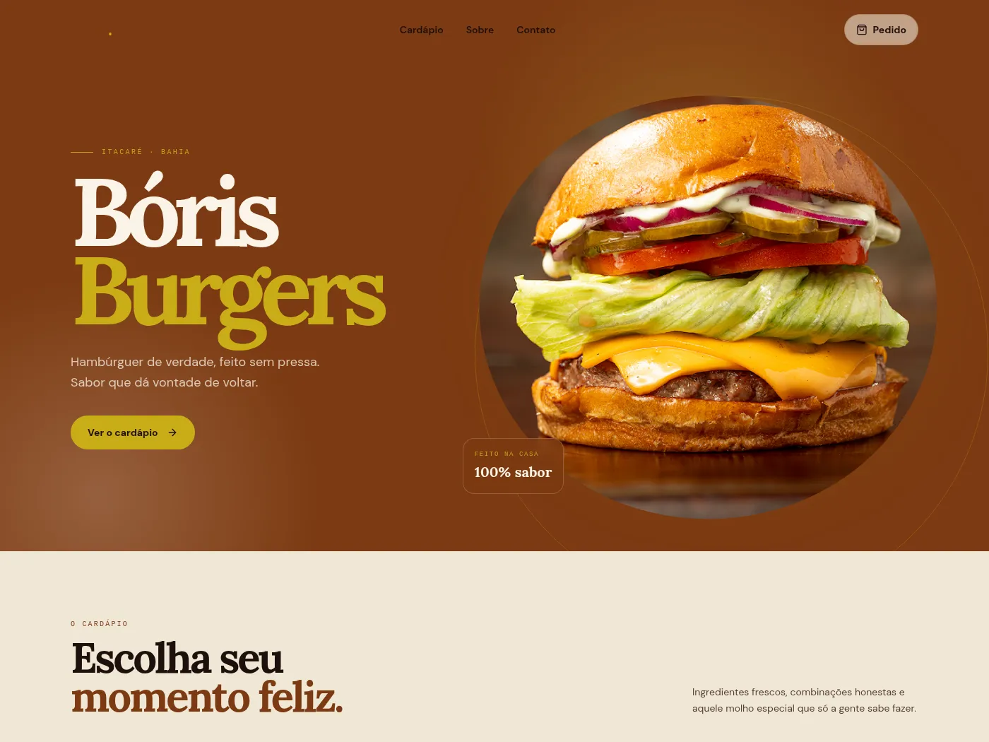 Bóris Burgers Site