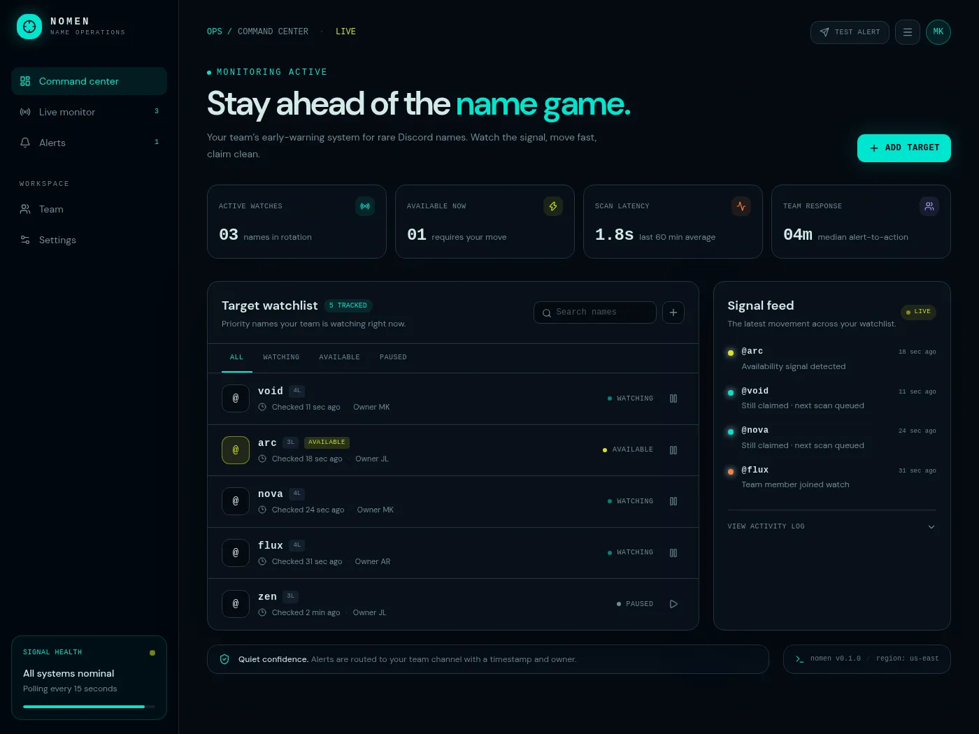 Discord Name Sniper