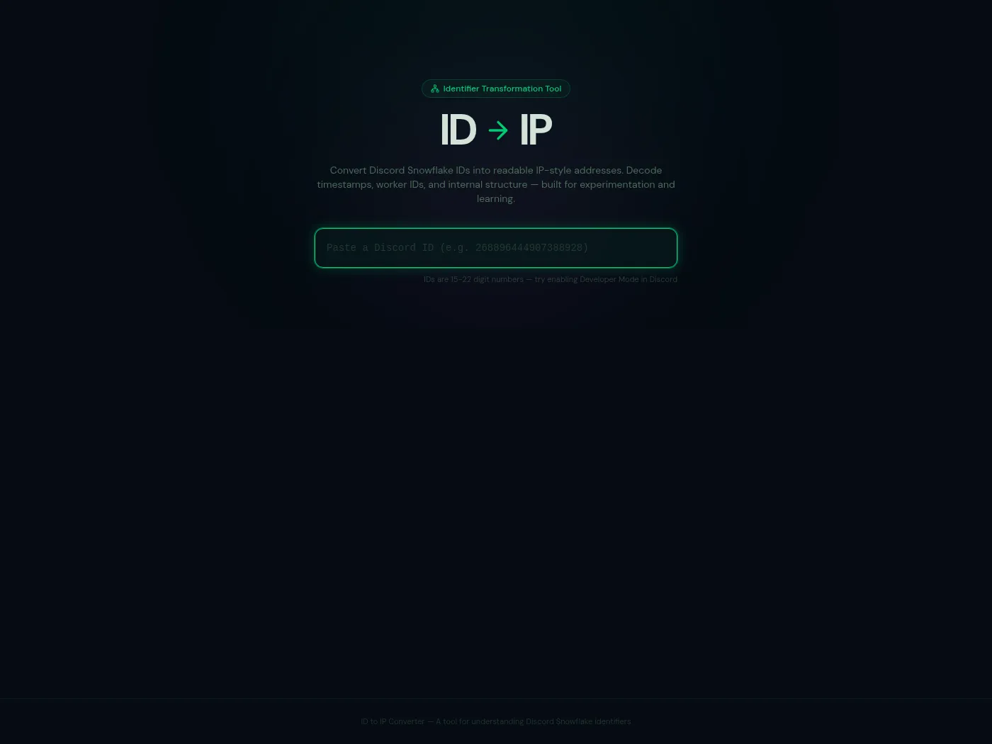 ID to IP Converter