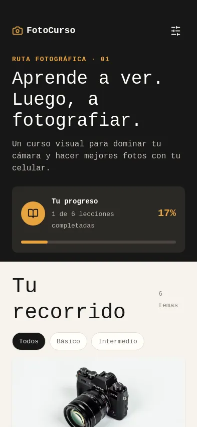 FotoCurso Móvil