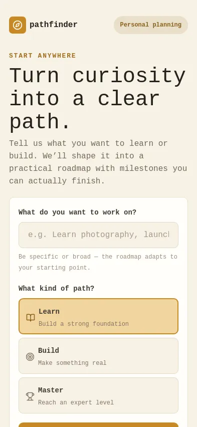 Roadmap Builder App