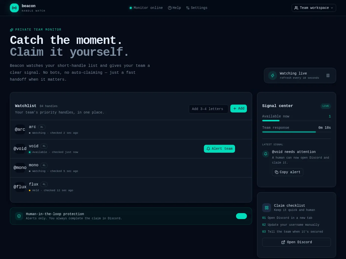 Discord Name Sniper