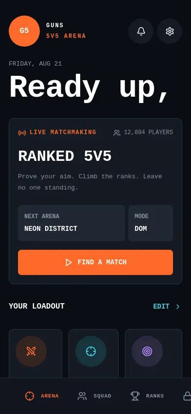Guns 5v5 Arena