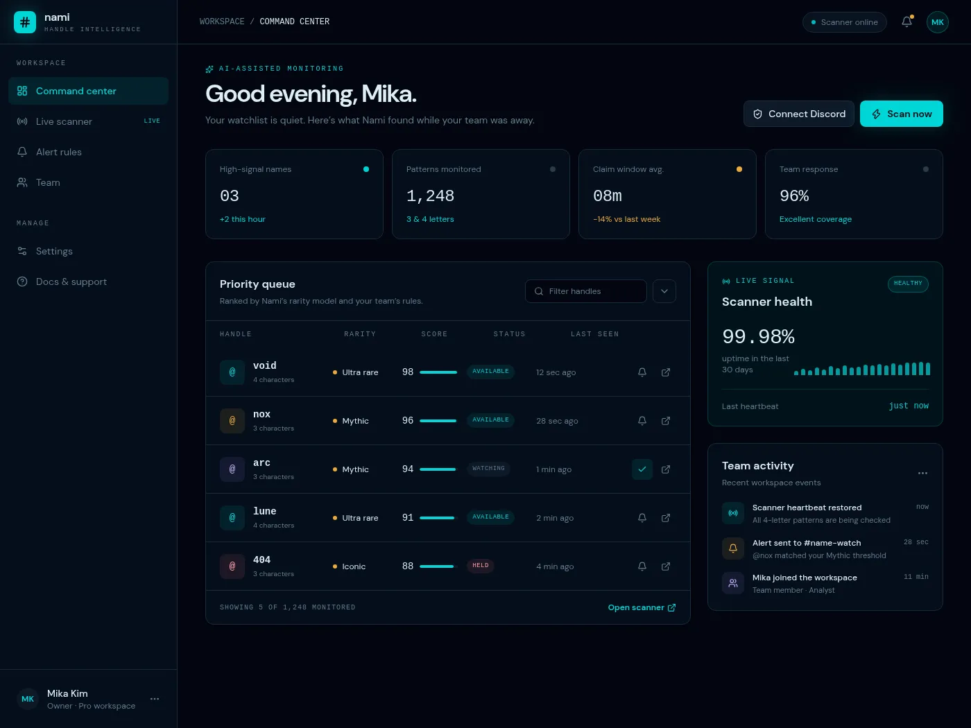 Discord Name Sniper