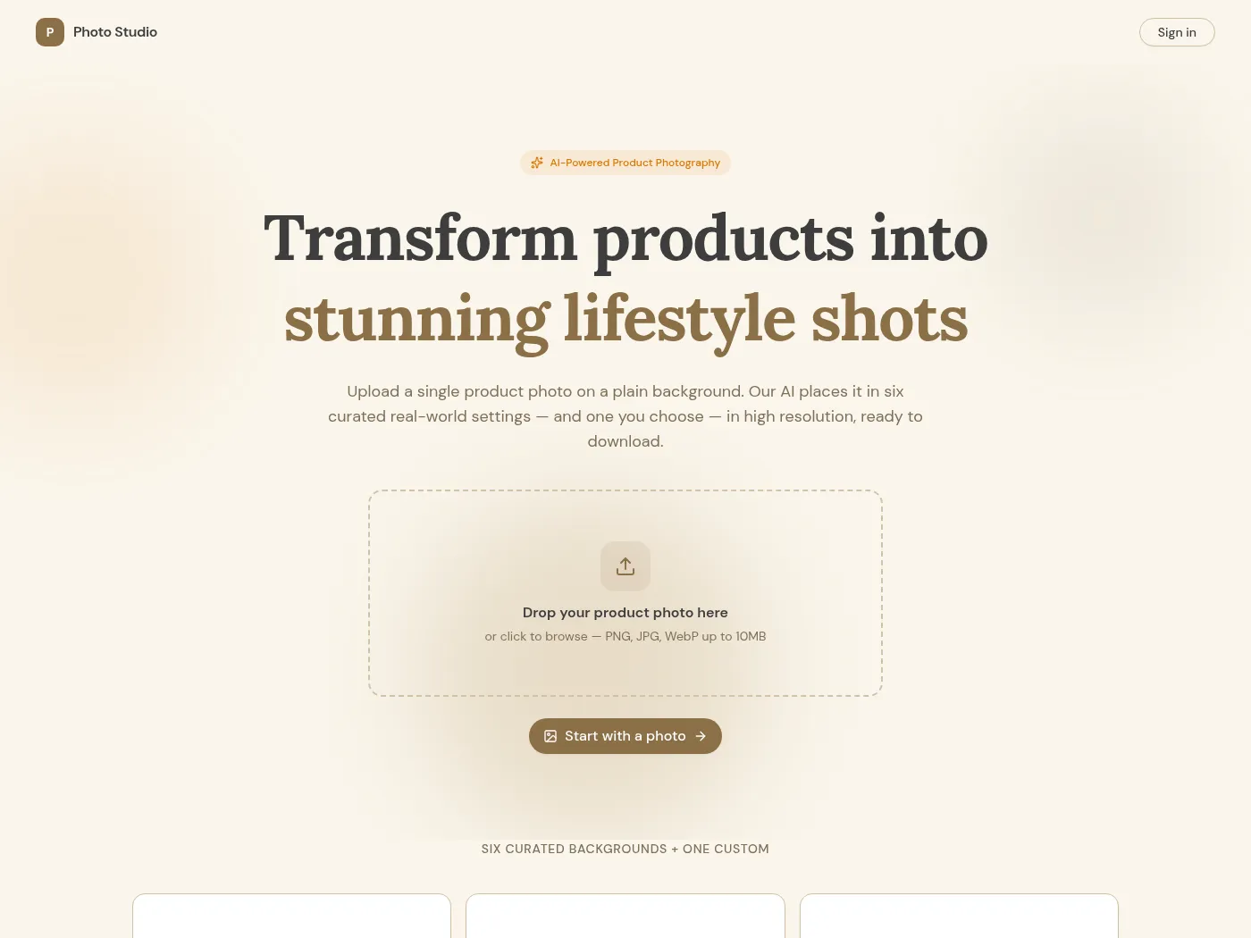 AI Product Photo Studio