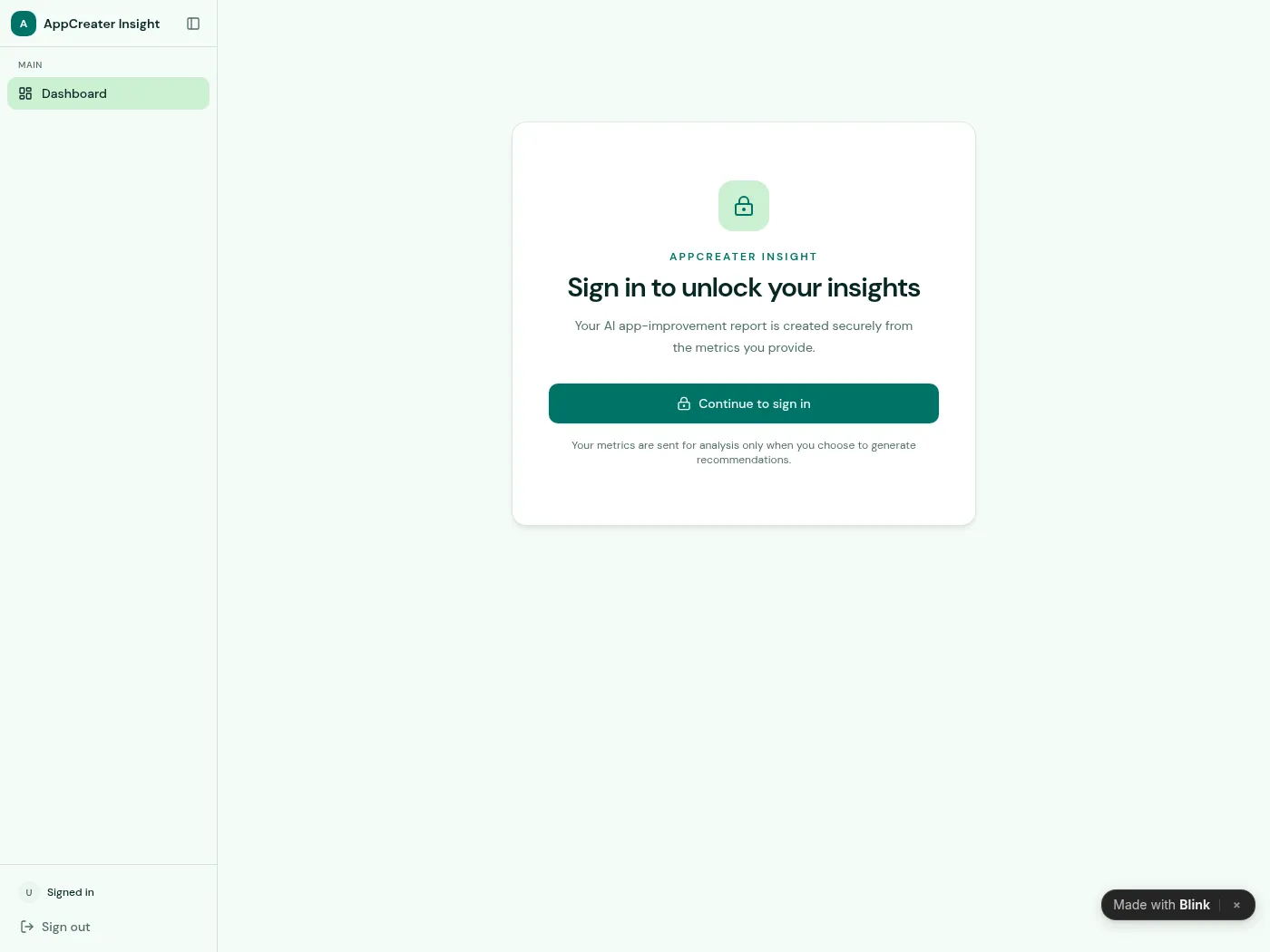 AppCreater Insight
