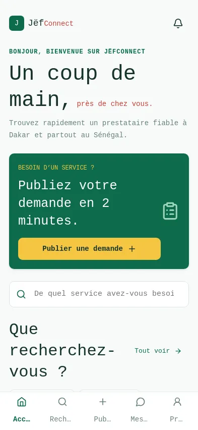 JëfConnect Service Marketplace