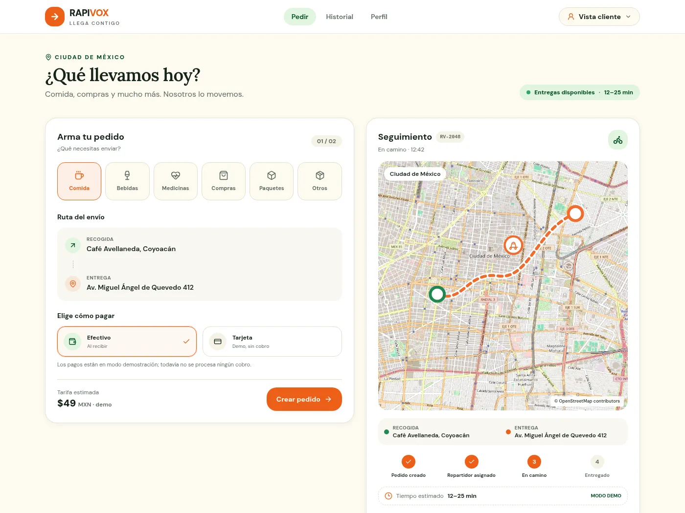 RAPIVOX Delivery App