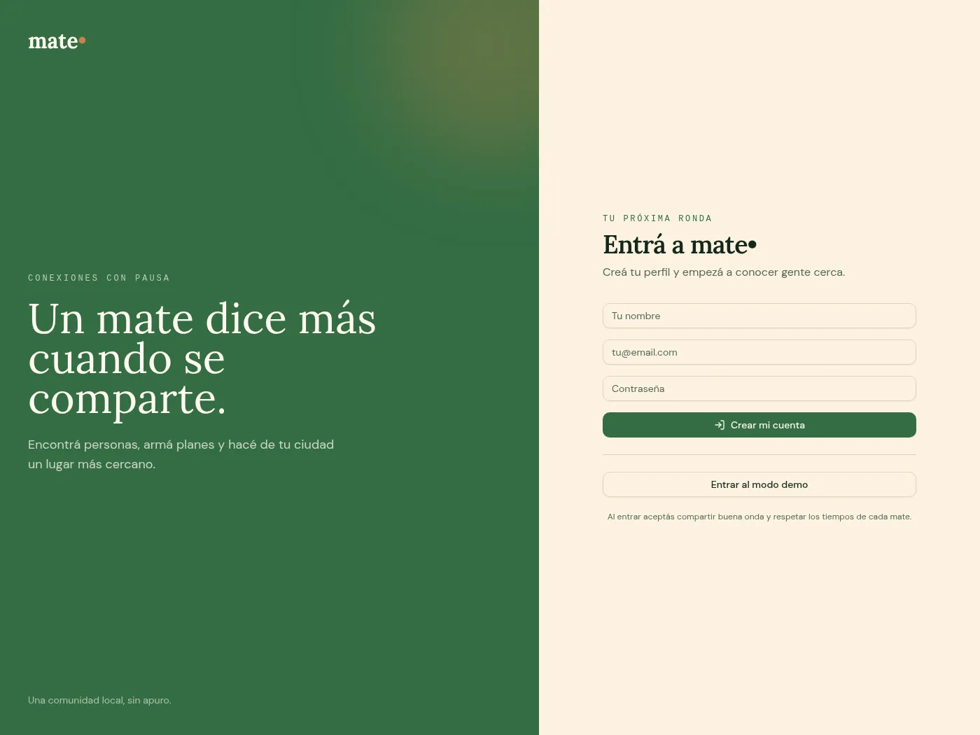 Mate Social MVP
