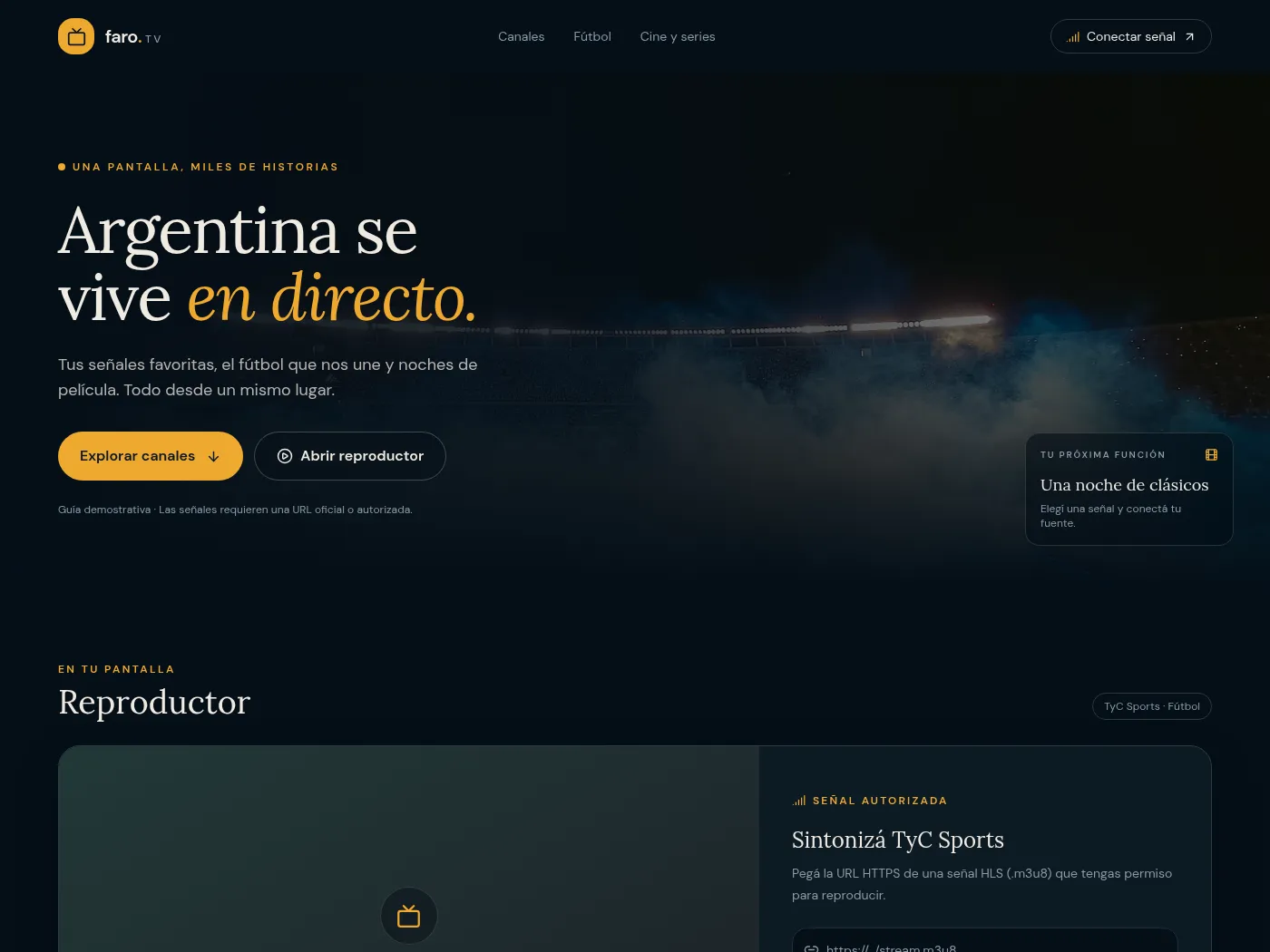 Argentine TV Streamer