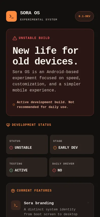 Sora OS Mobile