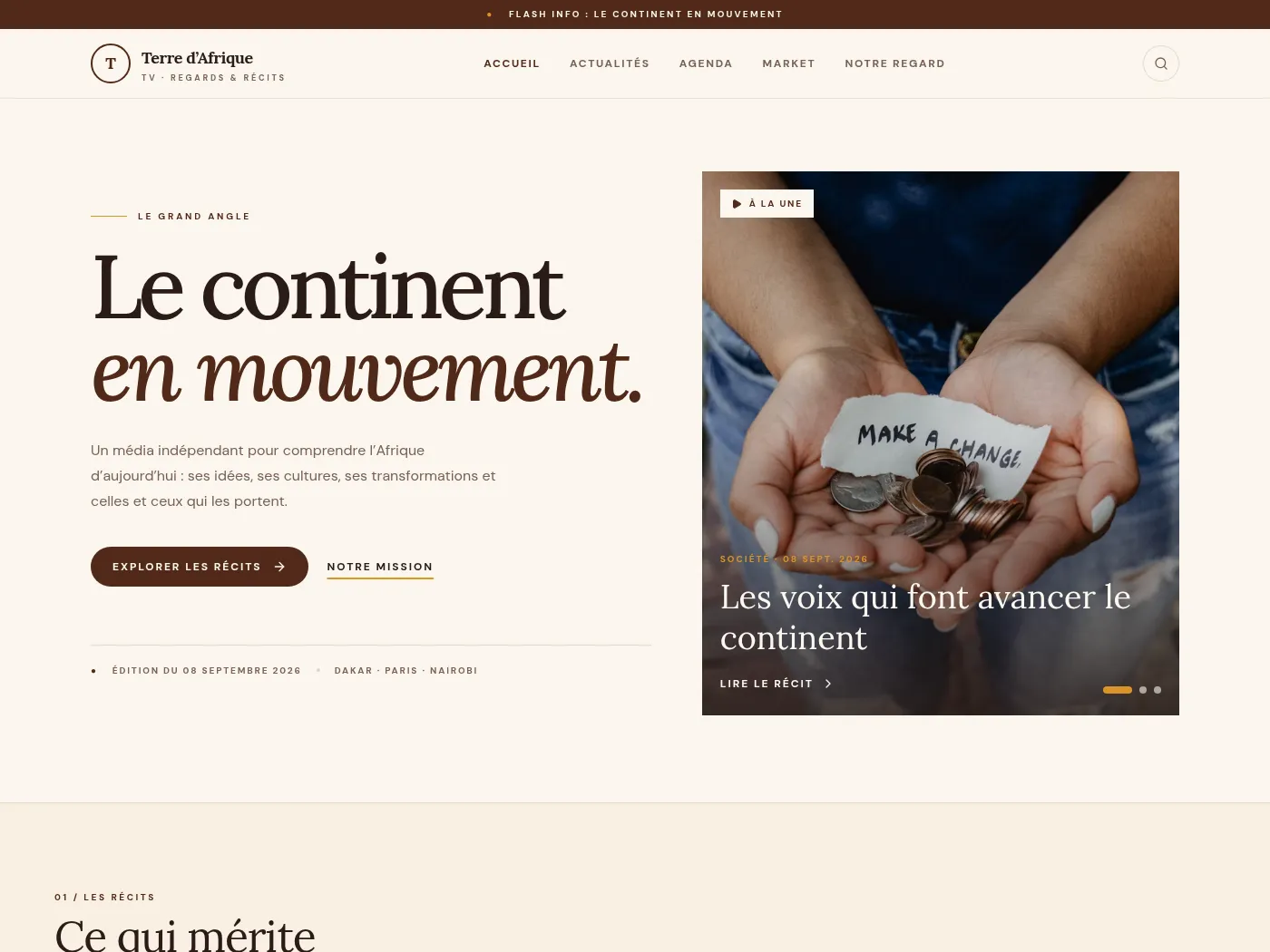 Terre d’Afrique TV Rebuild