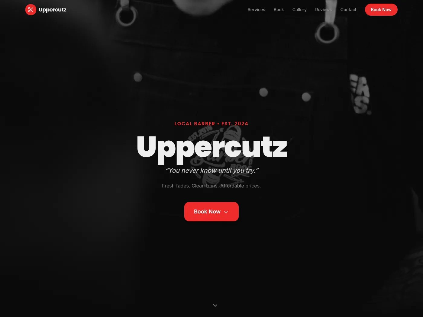 Uppercutz Landing Page