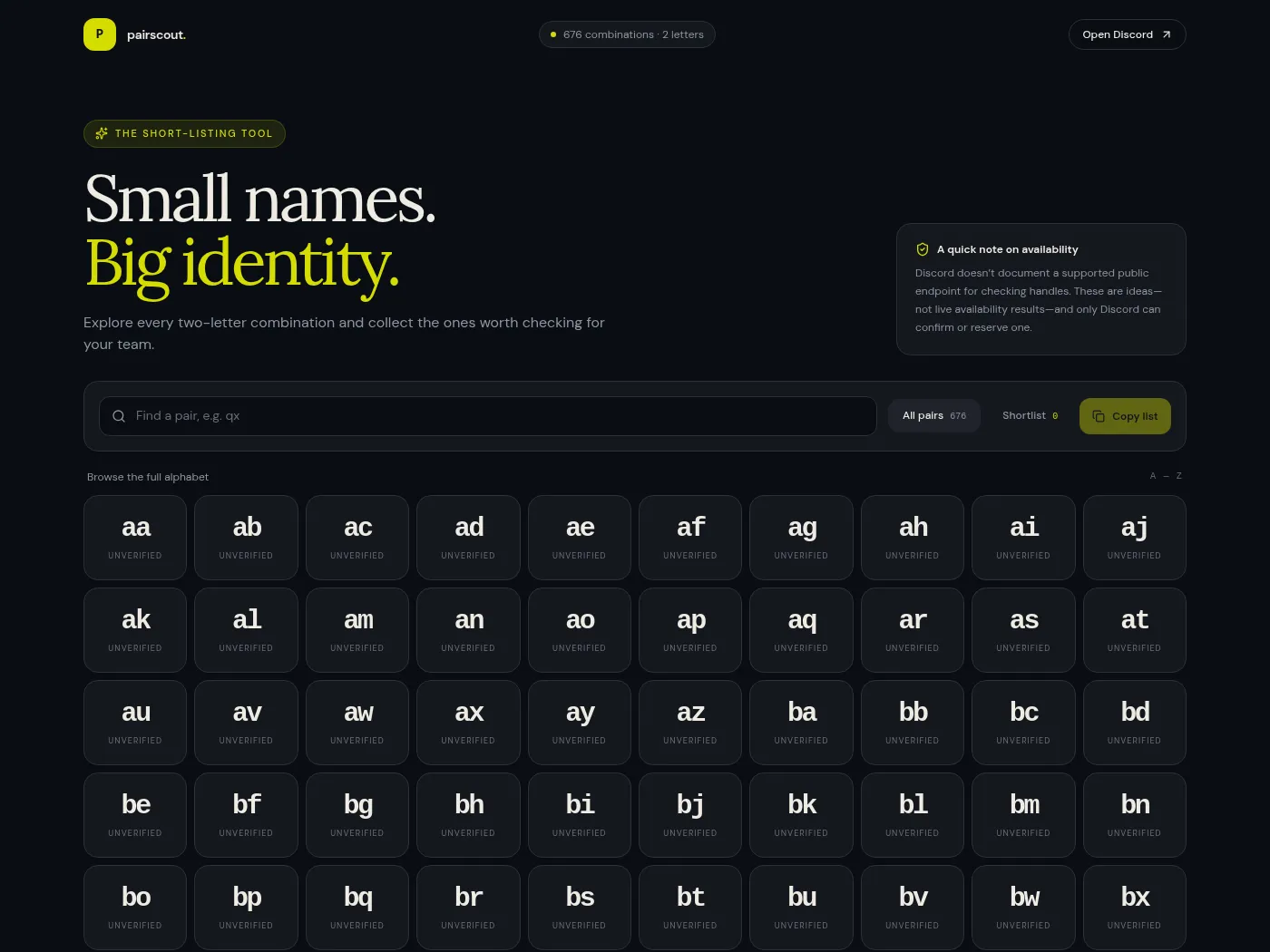 Discord Handle Hunter