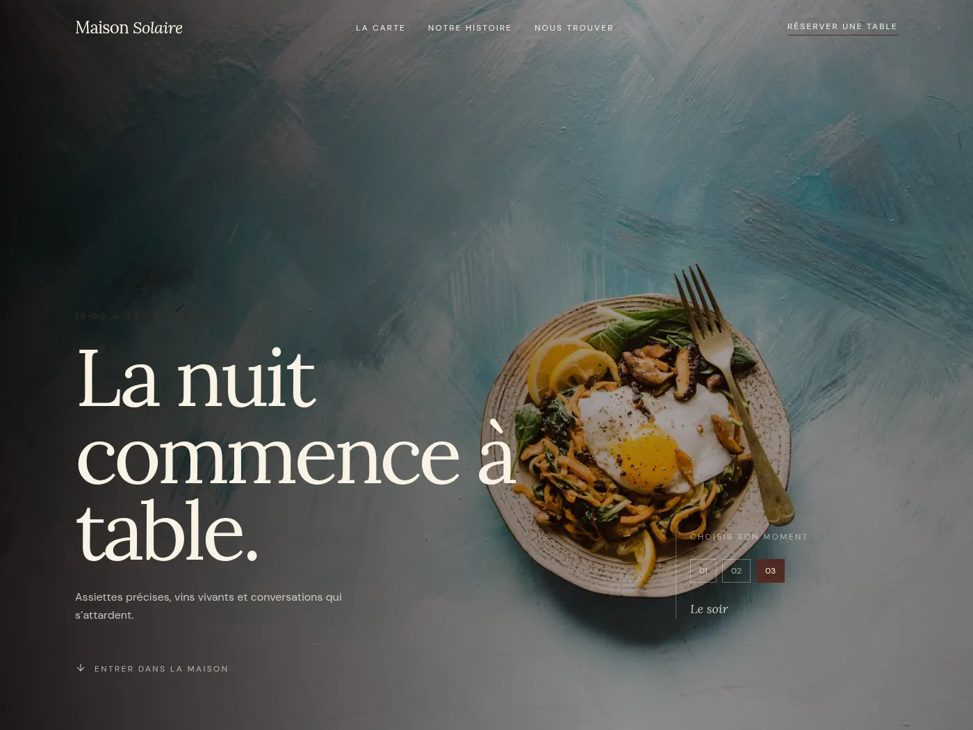 Gourmet Table Web