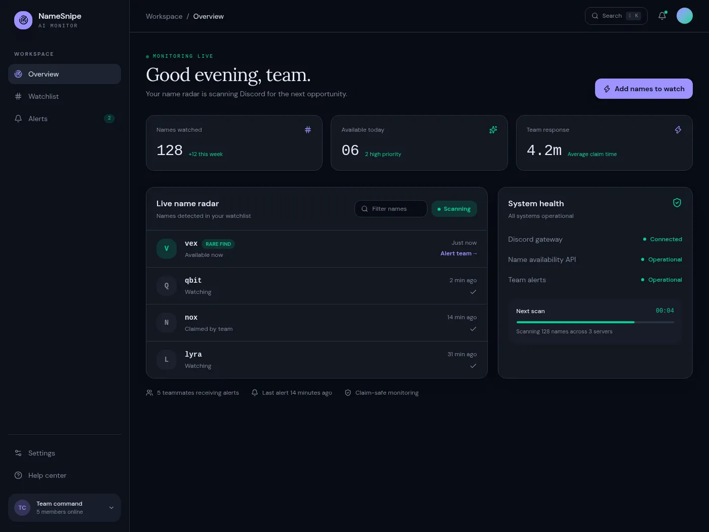 NameSnipe AI