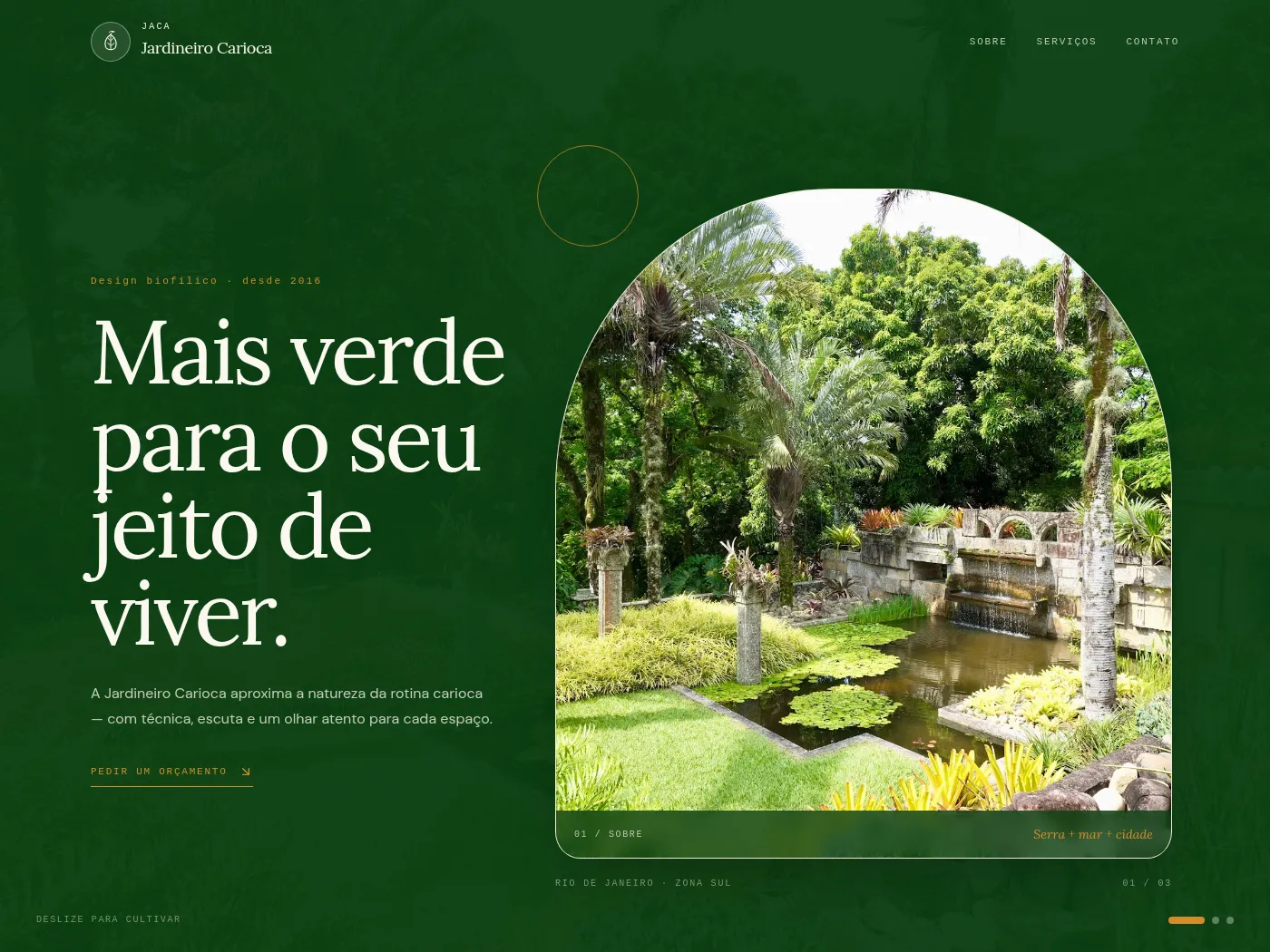 Jardineiro Carioca Landing