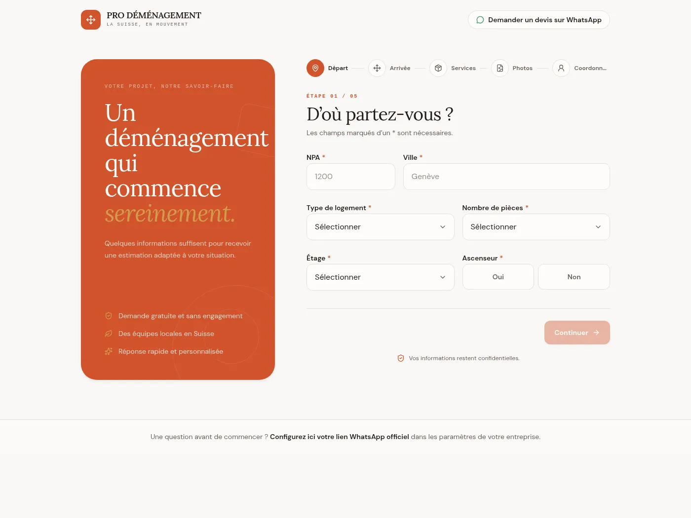 PRO DÉMÉNAGEMENT Devis App