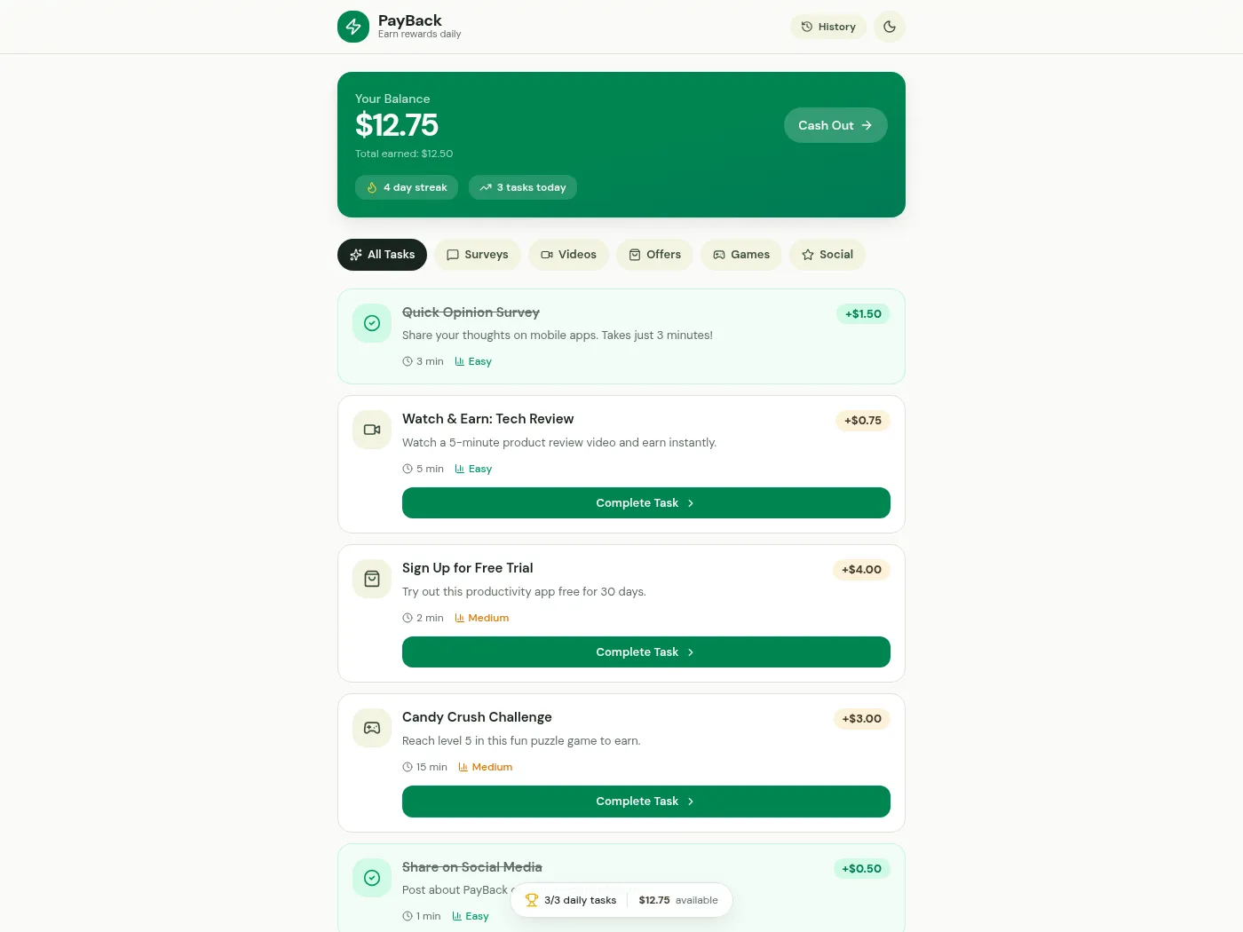 PayBack App