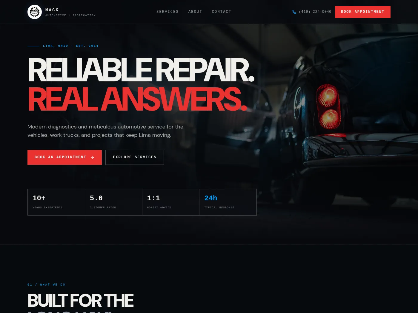 Mack Automotive Website