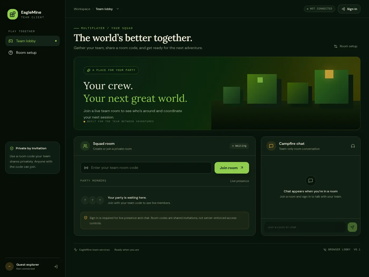 EagleMine Multiplayer Client