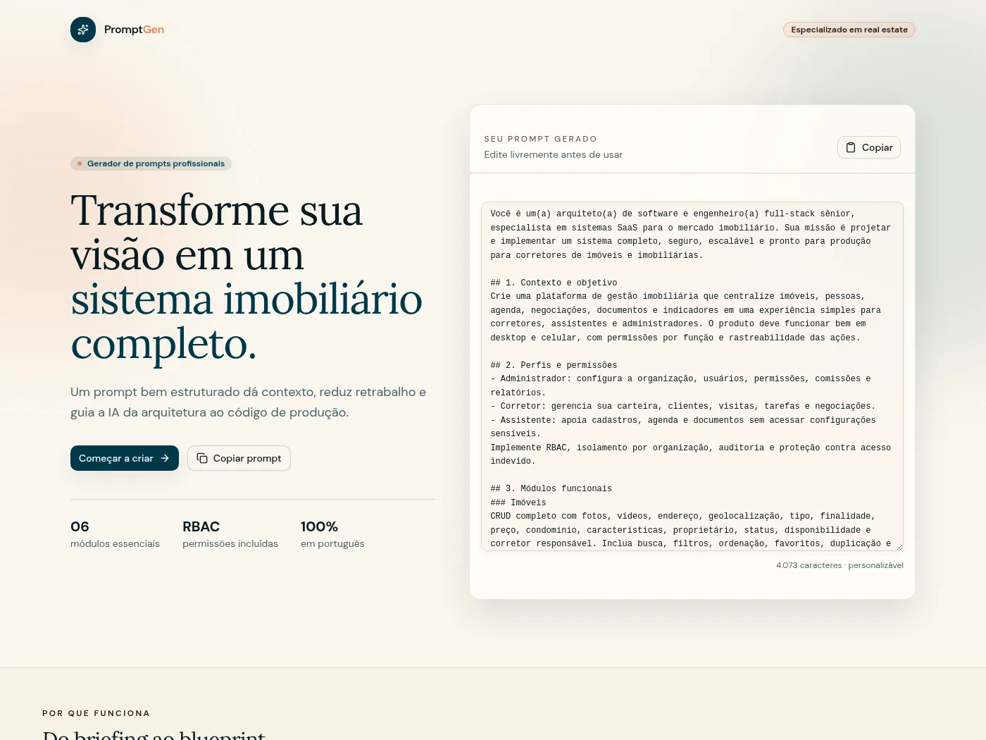 PromptGen for Real Estate SaaS