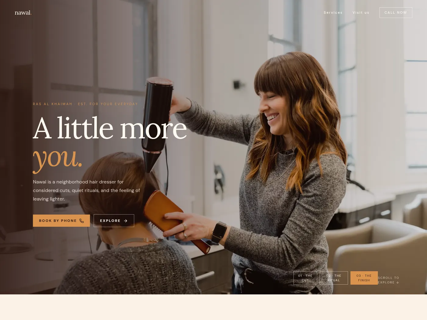 Nawal Salon Website