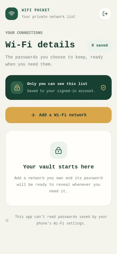 WiFi Pass Reveal