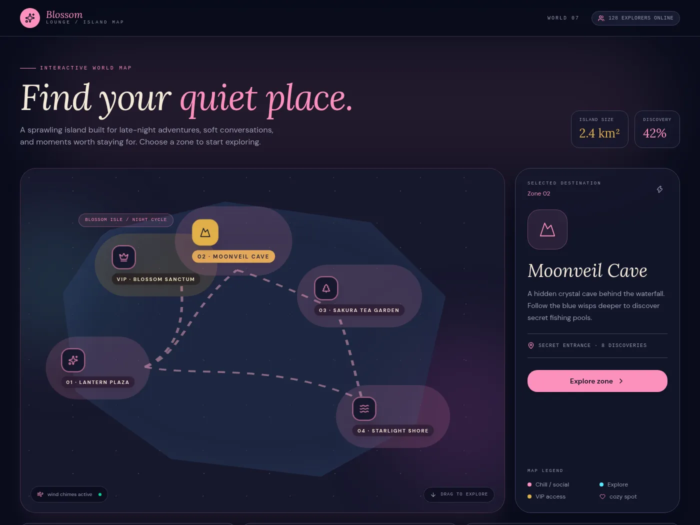 Blossom Lounge Map