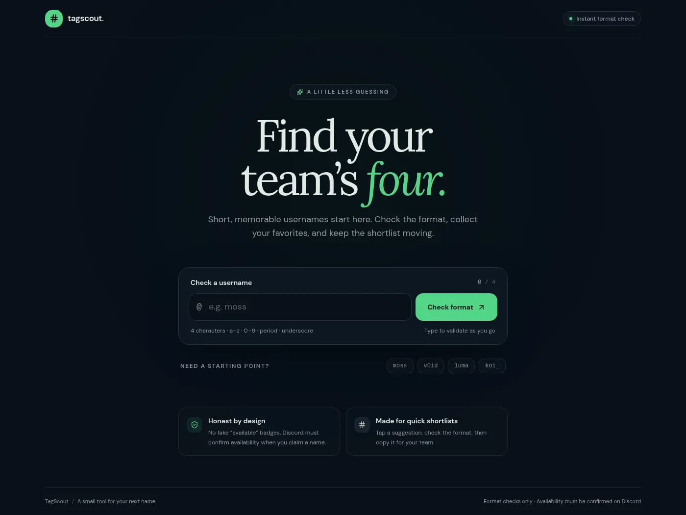 Discord Tag Checker