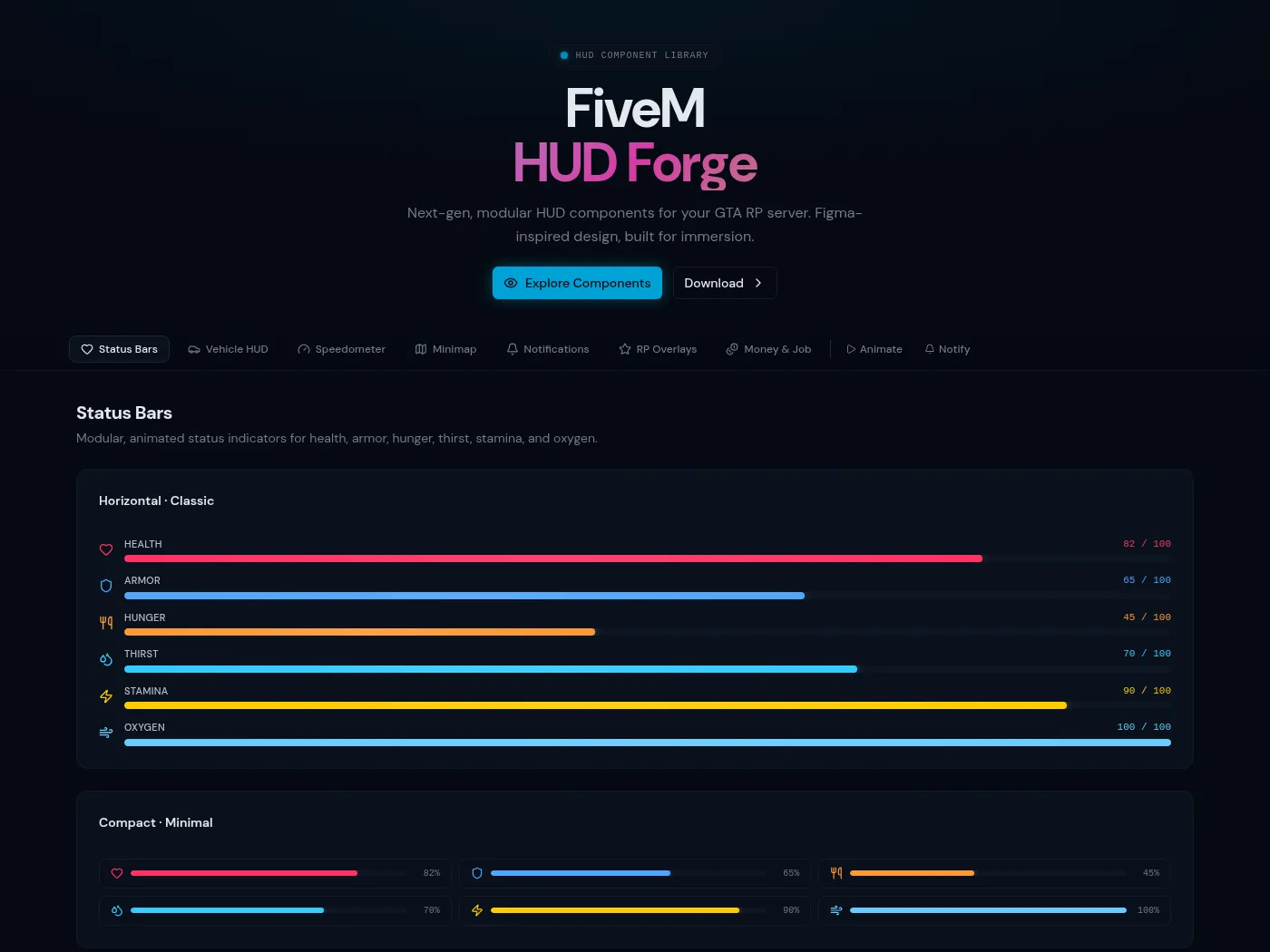 FiveM HUD Forge