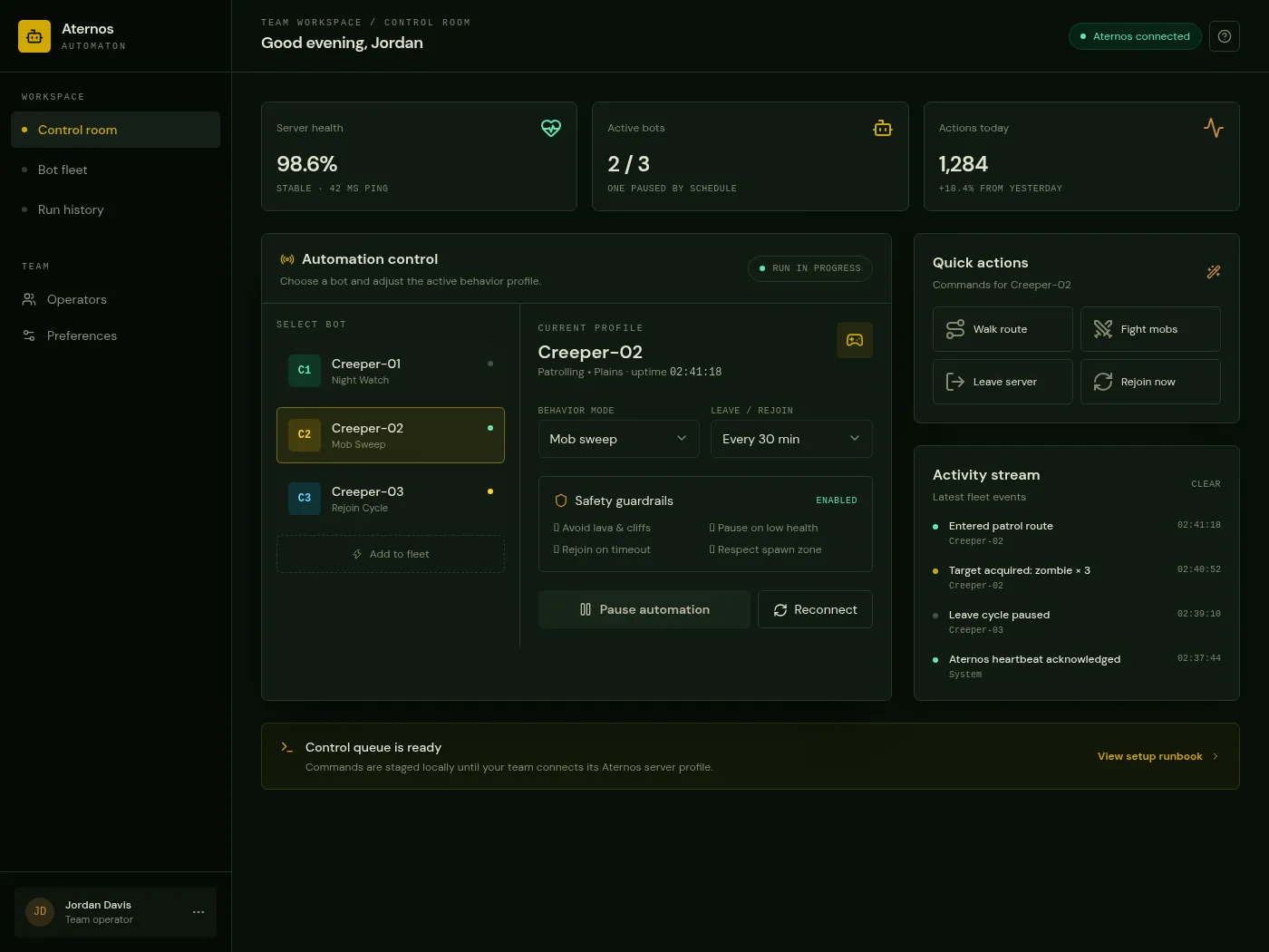 Aternos Automaton Bot