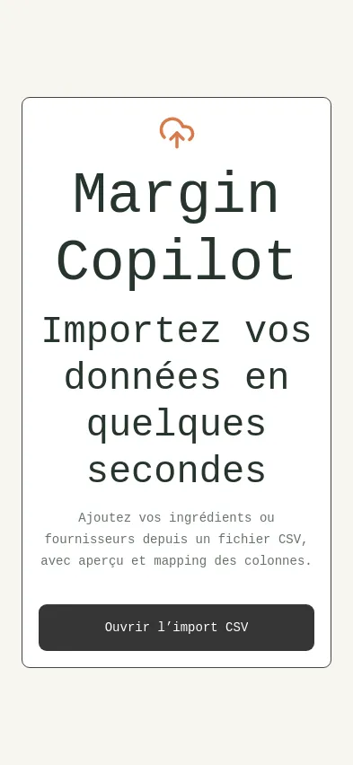 Margin Copilot Mobile