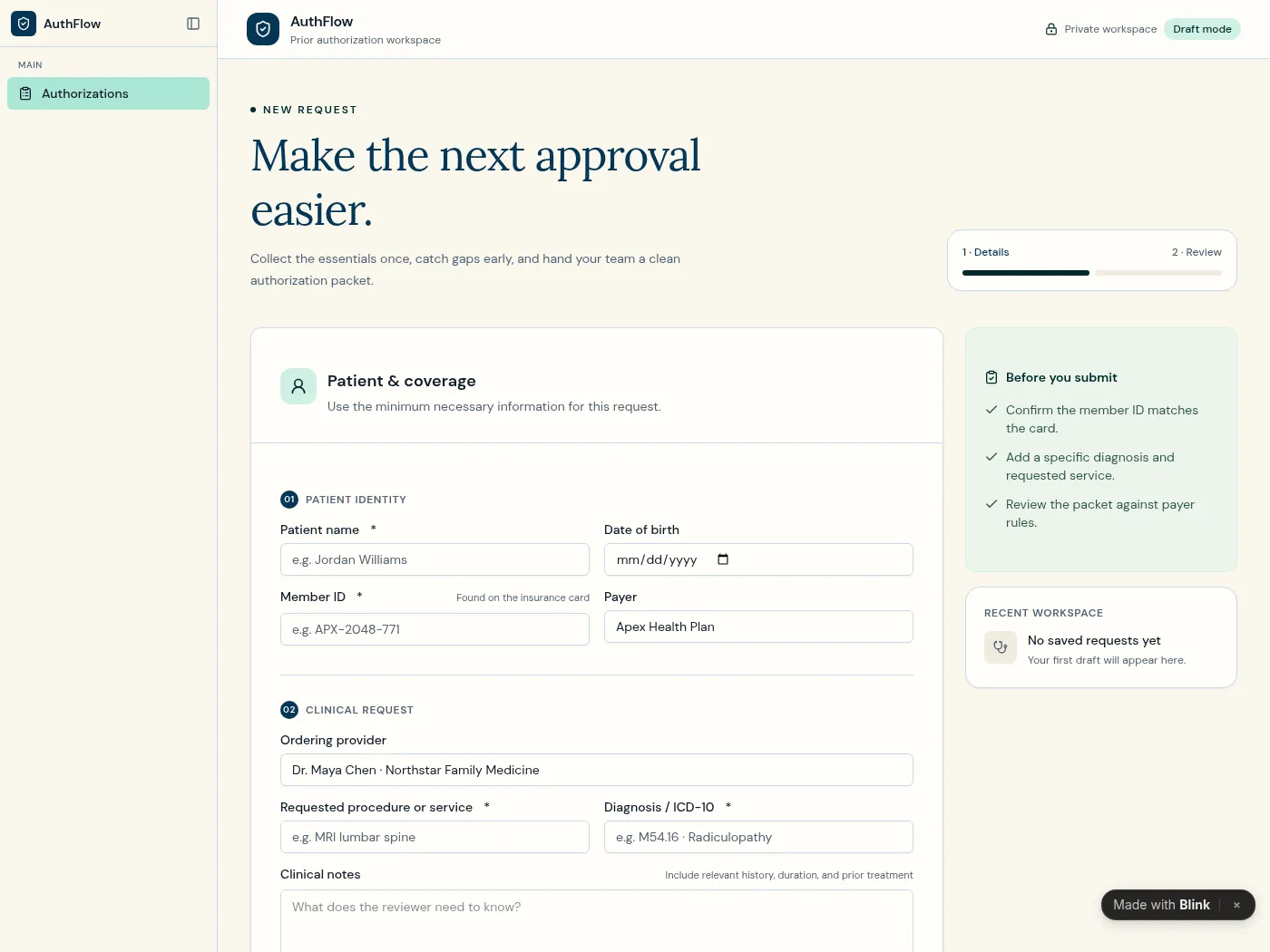 HIPAA AuthFlow