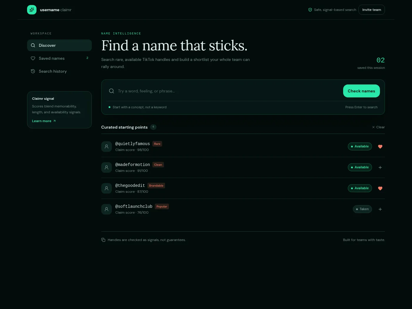Username Claimr